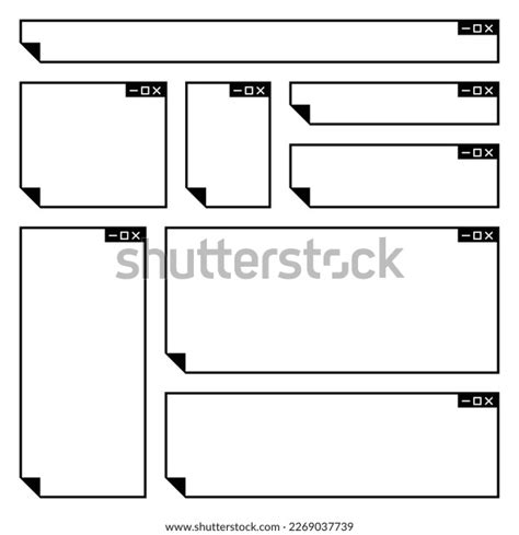 Vector Collection Set Dialog Box Designs Stock Vector Royalty Free