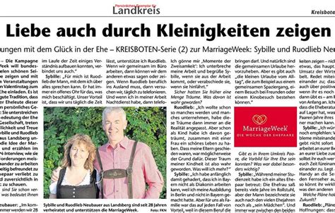 KREISBOTE Am 24 01 2018 Marriage Week Landsberg Am Lech