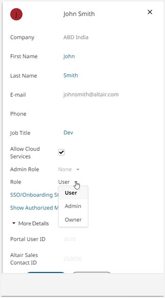 modify user details