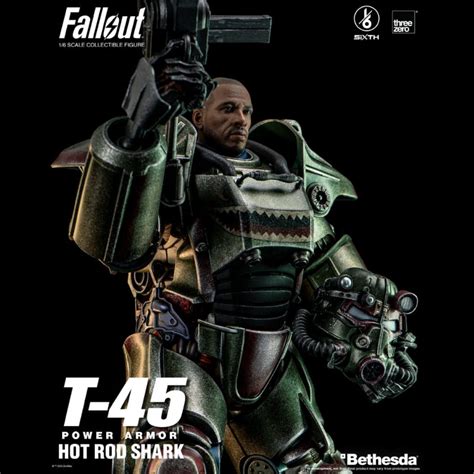 FALLOUT T 45 HOT ROD SHARK POWER ARMOR THREEZERO FRIKANIME