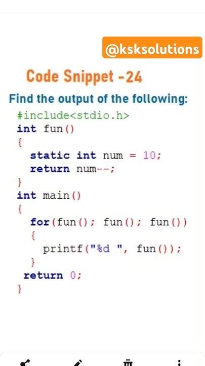 C Coding Tips 24 Find The Output Of The C Code C Coding Tricks