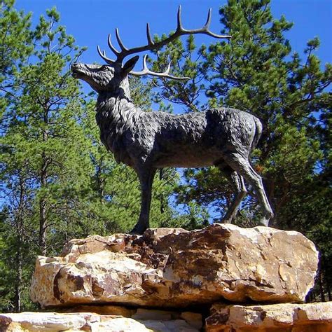 Life Size Bronze Deer Sculpture Seventreesculpture