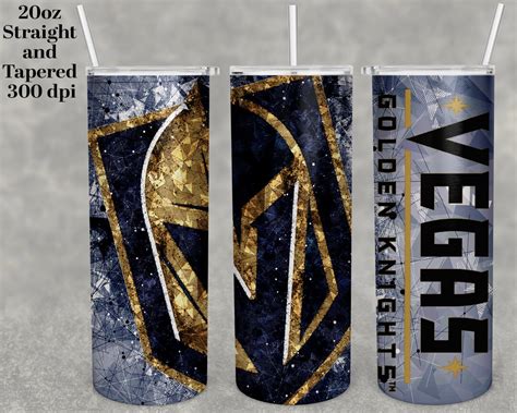 Golden Knights Tumbler Wrap 20oz Png 3dtumbler Design Skinny