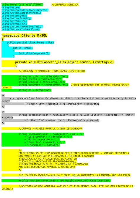 Cliente Ms Sql Conexion Mysql Base De Datos Using Mysqldata
