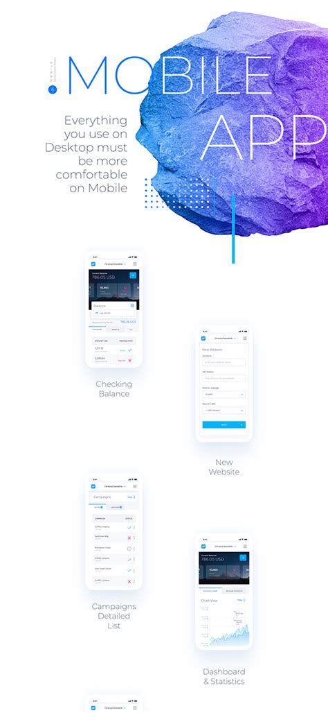 UI UX For Personal Account System AdPop Behance