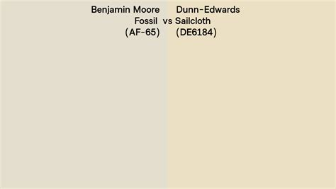 Benjamin Moore Fossil Af 65 Vs Dunn Edwards Sailcloth De6184 Side