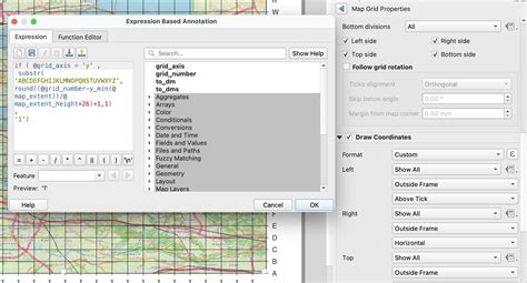 Qgis Layout Split Grid Coordinates From A To Z Geographic