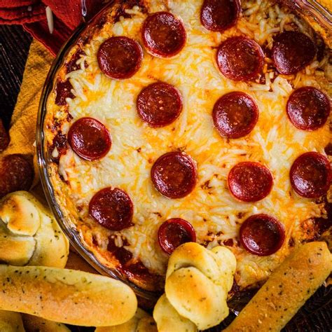 Baked Pepperoni Pizza Dip 1200x1200 1 Five Spot Green Living