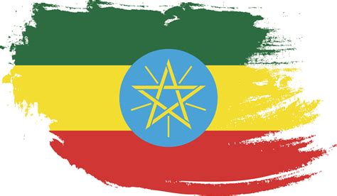 Ethiopia Flag With Grunge Texture 12056450 Png