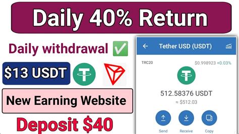 New Usdt Earning Site Sign Up Bouns 82 Usdt L Usdt Investment Site