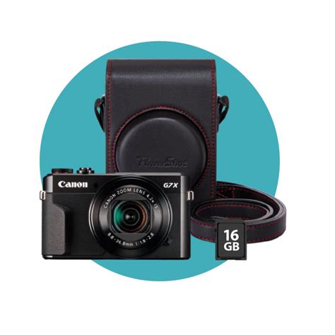 Canon PowerShot G7 X Mark II Premium Kit - Schwarz-PSG7X MKII PK