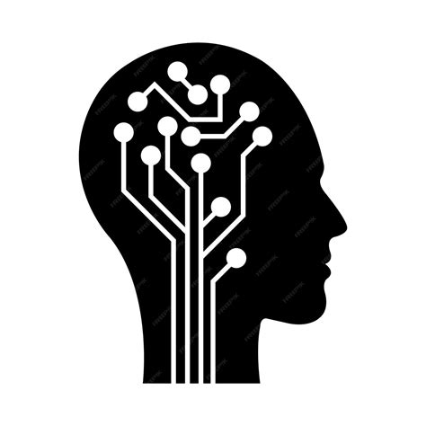 Premium Vector Ai Artificial Intelligence Icon Of Human Face With A