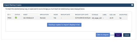 Recovering Backup Copies