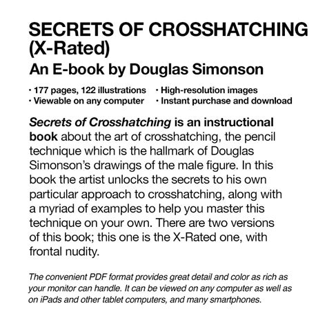E Book Secrets Of Crosshatching X Rated The Art Of Douglas Simonson