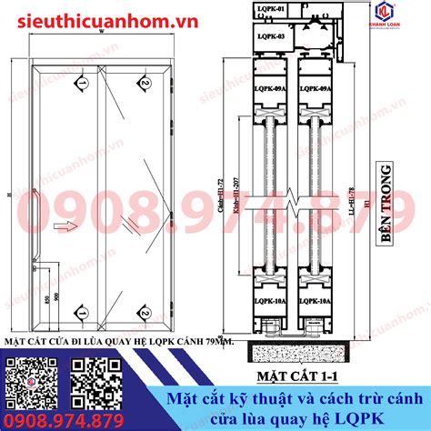Mat Cat Va Cach Tru Canh Cua Lua Quay He Lqpk 34 Nhôm Thanh Xingfa Và