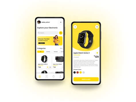 Electronic Market Mobile App Ui Ux On Behance