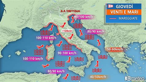 Meteo Venti Di Burrasca E Mareggiate Col Ciclone Ciaran Raffiche