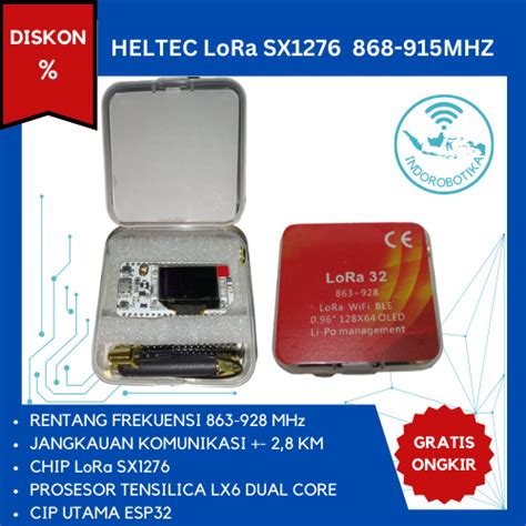 Jual Heltec Lora Dengan Sinyal Wifi Bluetooth Lora Esp32 Sx1276 Mendukung Lingkungan