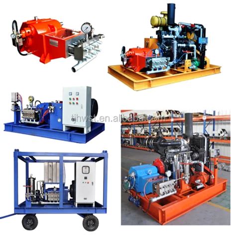 Horizontal High Pressure Plunger Pump Triplex Plunger High Pressure