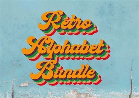 Buy Retro Font Svg Bundle Vintage Font Svg Monogram Svg Fancy Font