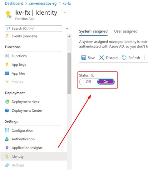 no code integration of azure key vault with azure functions