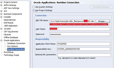 Oracle Ebs Applications Oaf Setup For Db And App Connection