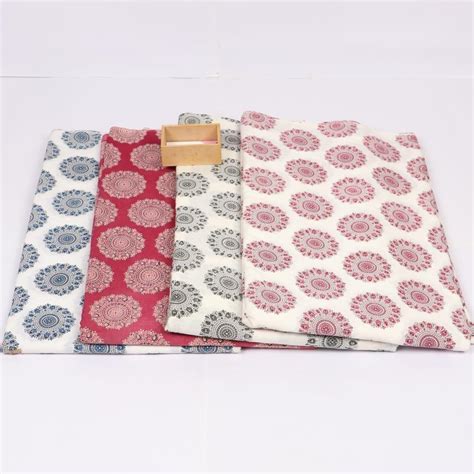 Cambric Hand Block Printed Cotton Fabric Exporter Multicolour At Rs 115 Meter In Jaipur