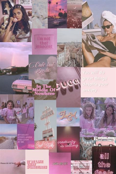 Pink Aesthetic Collage Wallpaper Aesthetic Collage Pink Aesthetic Aesthetic