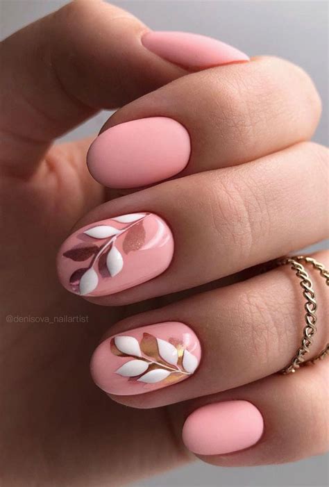 Stylish Nail Art Designs That Pretty From Every Angle Leaves On Pink