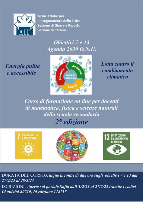 Agenda ONU AIF Sezione Di Catania