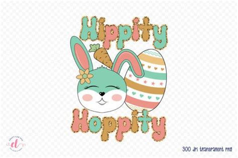 Hippity Hoppity Png Retro Easter Png Graphic By Craftlabsvg