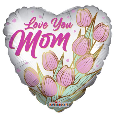 84576 18″ Love You Mom Tulips Balloons N More