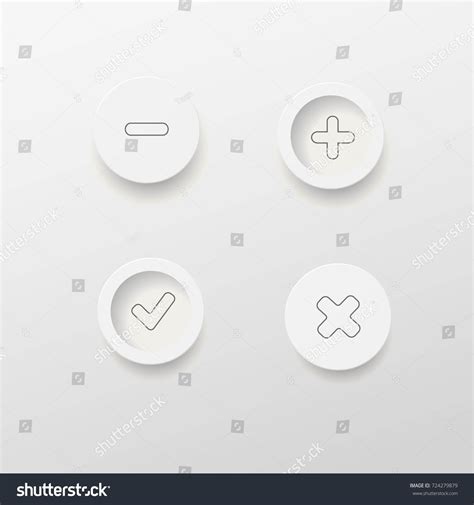 Four Smooth Validation Button Drop Gray Stock Vector Royalty Free Shutterstock