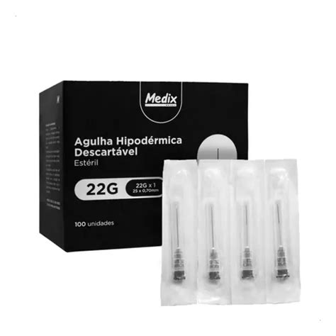 Agulha Descartável HiPodérmica 25x0 70mm Medix MercadoLivre