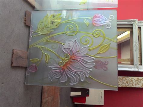 3d Sand Carving Colored Glass Abaka Design