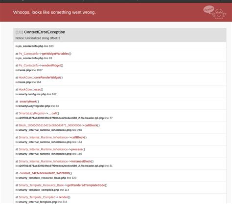 Some Errors In Pscontactinfo Version 332 · Issue 31792 · Prestashop