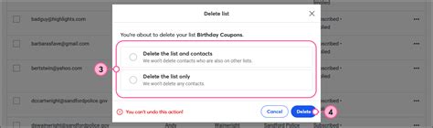 Create And Manage Contact Lists