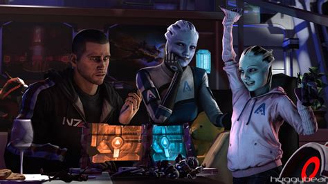 Download Liara Tsoni Commander Shepard Video Game Mass Effect Hd Wallpaper