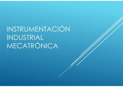 Automatización Industrial Mecatrónica