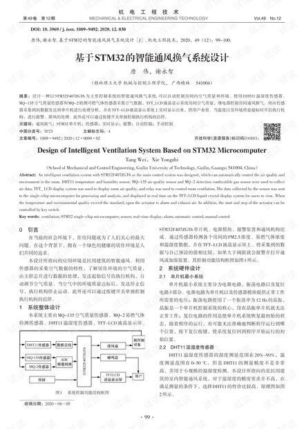 基于stm32的智能通风换气系统设计 pdf 智能换气系统的设计与实现资源 csdn下载