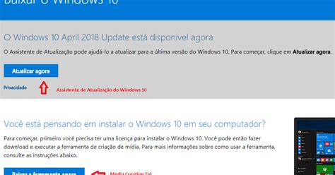 Assistente De Atualização Do Windows 10