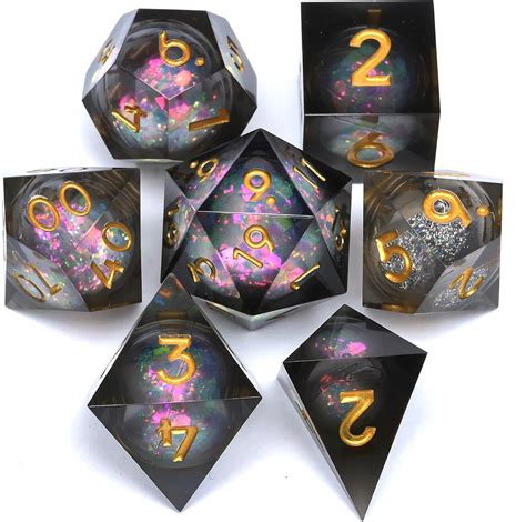 Liquid Core Quicksand Resin Dnd Dice Sharp Edge Dungeons