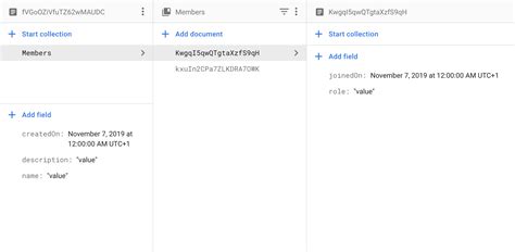 Javascript Setting And Querying Data Inside Sub Collections Stack