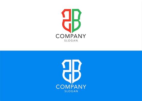 Premium Vector Modern Monogram Initial Letter Zb Logo Design Template