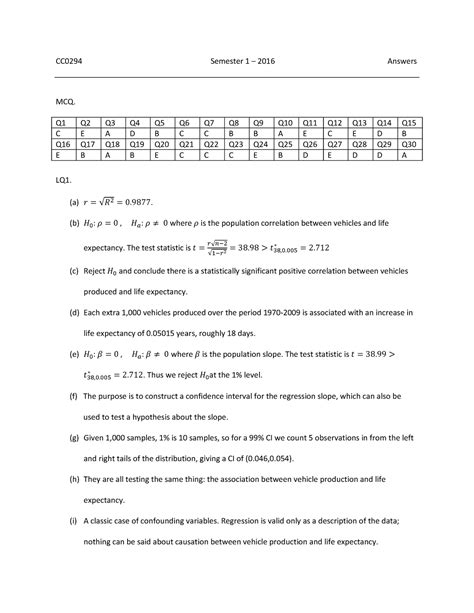 Exam 2016 W Answers Warning Tt Undefined Function 32 Cc0294 Semester 1 2016 Answers Mcq