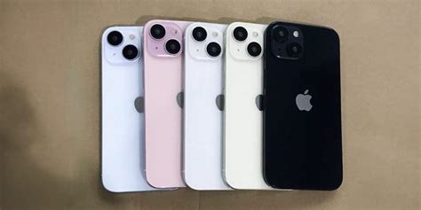 Точные макеты iPhone 15 во всех пяти цветах показали в сети на живых