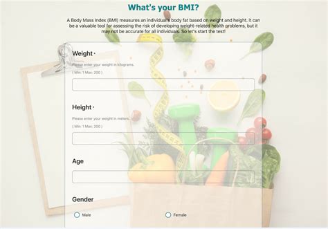 Bmi Test Template Template Formaloo