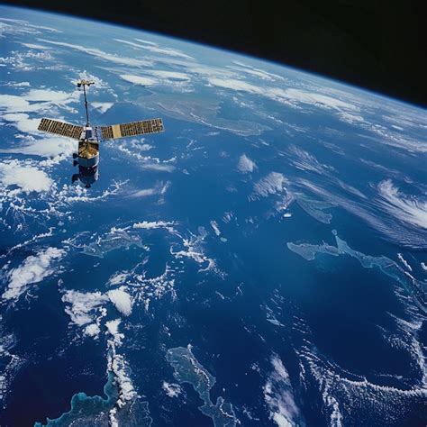 A Satellite Monitoring Oceanographic Data From Space Premium AI