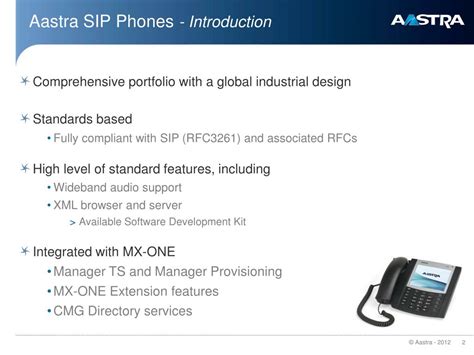 PPT Aastra I SIP Phones With MX ONE Communication Server PowerPoint Presentation ID