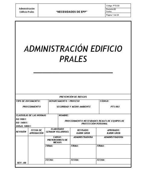 Pts Uso Y Mantencion De Epp Pdf